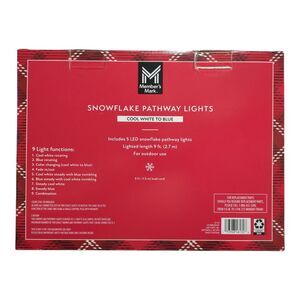 Member's Mark | Holiday | Members Mark Led Snowflake Pathway Lights ...